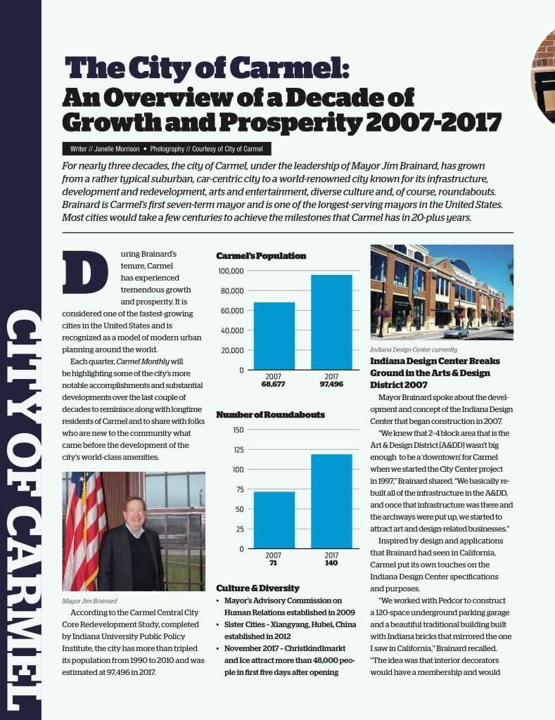 The City of Carmel: An Overview of a Decade of Growth and Prosperity ...